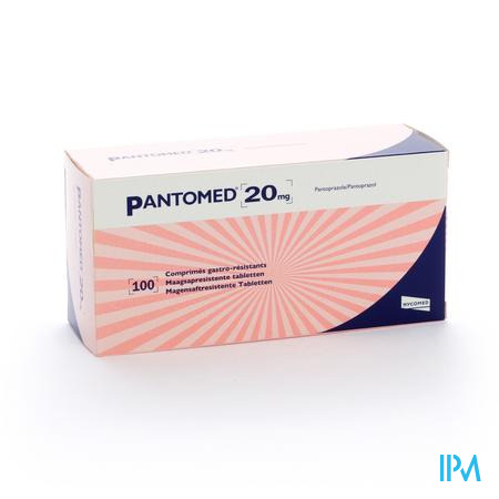 Pharmacie Meysen SPRL 3990 Peer : Home > PANTOMED 20 MG 100 COMP