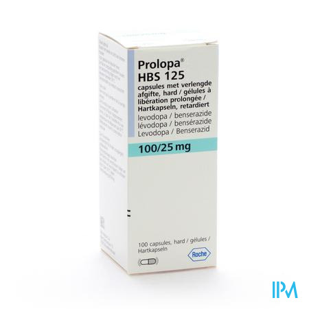 Pharmacie Parent SRL : Home > PROLOPA HBS 125 100MG/25MG 100 CAPS