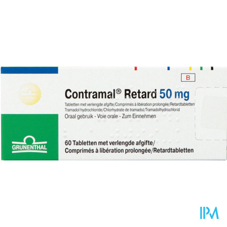 Pharmacie Parent SRL : Home > CONTRAMAL RETARD 50 MG 60 COMP