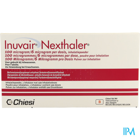 Pharmacie Meysen SPRL 3990 Peer : Home > INUVAIR NEXTHALER 100/6MCG 120 ...