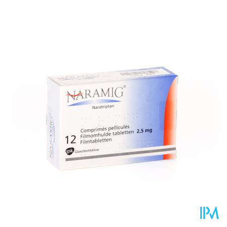 Naramig Tabl 12 X 2,5mg - Pharmacie Stassen-Bya